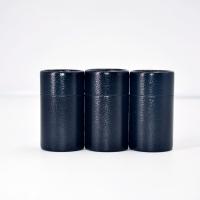 China SGS Certified 184mm Cardboard Wine Tube Leather Surface Presentation Box for Bottle Packaging for sale