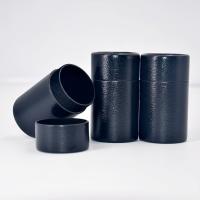 China SGS Certified 184mm Cardboard Wine Tube Leather Surface Presentation Box for Bottle Packaging for sale