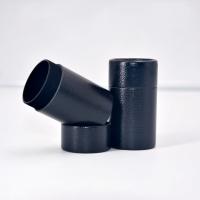 China SGS Certified 184mm Cardboard Wine Tube Leather Surface Presentation Box for Bottle Packaging for sale