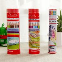 China Custom Printed Aluminum Foil Paper Tube Pen Holder Pantone Color SGS Approved 100mm for sale