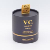China Custom Biodegradable Cosmetic Paper Tube with Ribbon Pull for Cream Perfume Packaging for sale