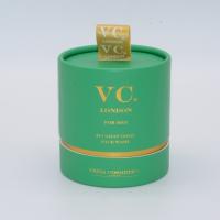 China Custom Biodegradable Cosmetic Paper Tube with Ribbon Pull for Cream Perfume Packaging for sale