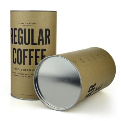 China Airtight Cardboard Tube Containers CMYK Custom Printed Paper Tubes 157gsm Food Grade for sale