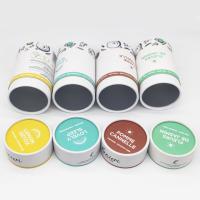 China Custom Aluminum Foil Tea Tube Packaging Round Containers 2mm Kraft Cardboard 157gsm Art Paper for sale