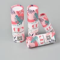 China Biodegradable Cardboard Tube 21mm Deodorant Lip Balm Container Custom Size for sale