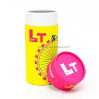China Custom Recyclable Paper Tube Tea Packaging 63mm Diameter Offset Printing Eco-Friendly Kraft Box for sale