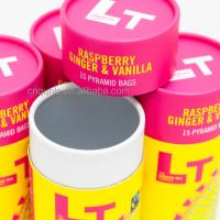 China Custom Recyclable Paper Tube Tea Packaging 63mm Diameter Offset Printing Eco-Friendly Kraft Box for sale