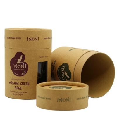 China Custom Kraft Paper Cosmetic Tube Packaging for CBD Essential Oil 500pcs MOQ for sale