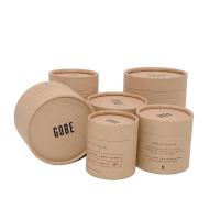 China Round Custom Tea Box Packaging Matt Laminated Debossed UVcoated for sale