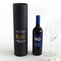 China Custom Cylinder Wine Gift Boxes Glossy Lamination with Aluminum Foil Lining 500 Pcs MOQ for sale