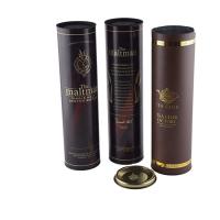 China Custom Round Cardboard Wine Tube Packaging with Matte Varnishing and EVA Insert 500 PCS for sale