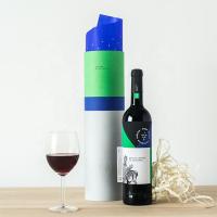 China CMYK Wine Bottle Presentation Box , Cylinder Cardboard Wine Boxes for sale