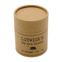 China Custom Kraft Paper Tube Boxes for 3.5oz Candle Cylinder Packaging Eco Friendly for sale