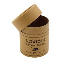 China Custom Kraft Paper Tube Boxes for 3.5oz Candle Cylinder Packaging Eco Friendly for sale