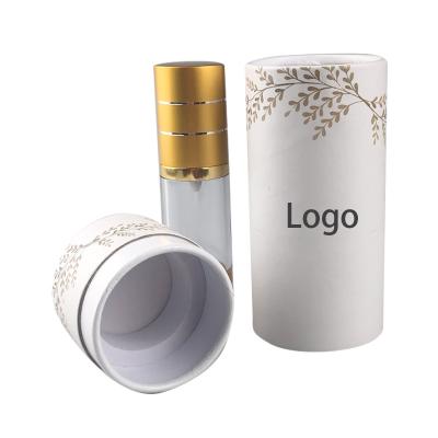 China Custom Perfume Paper Tube Packaging Box Recyclable Cosmetic Tube Box 10-15 Days for sale