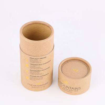 China Biodegradable Kraft Paper Tubes for Deodorant Stick with Velvet Pillow Insert Push Up Design Custom Size 500 PCS MOQ for sale