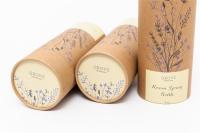 China UV Processed And Embossed Biodegradable Paper Tubes For Deodorant Stick Packaging for sale