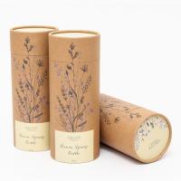 China UV Processed And Embossed Biodegradable Paper Tubes For Deodorant Stick Packaging for sale