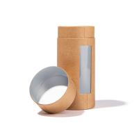 China Custom Kraft Paper Tube Box with PVC Window for Food Tea Chocolate Packaging 500pcs MOQ for sale