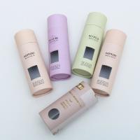 China Custom Cosmetic Paper Tube with Window for Bath Salt Packaging 500pcs MOQ for sale