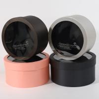 China Custom Flower Tube Box Packaging Round Top Window Cylinder Gift Box 500pcs MOQ for sale