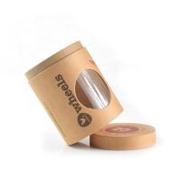China Biodegradable Kraft Round Paper Tube with PVC Window Custom Size 500 PCS MOQ for sale