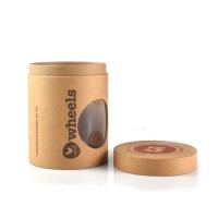 China Biodegradable Kraft Round Paper Tube with PVC Window Custom Size 500 PCS MOQ for sale