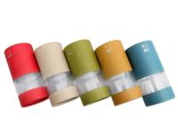 China Custom Recyclable Paper Tube Packaging Round Can with Window 80mm Diameter for sale