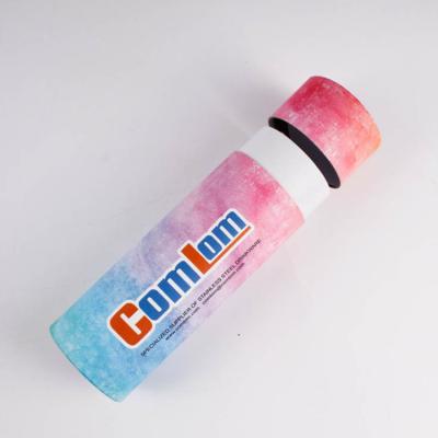 China Custom Hot Stamping Paper Canister Packaging EVA Cardboard Cylinder Food Grade 500 PCS MOQ for sale