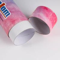 China Custom Hot Stamping Paper Canister Packaging EVA Cardboard Cylinder Food Grade 500 PCS MOQ for sale