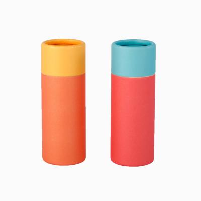 China Food Grade Paper Cylinder Containers with Embossed Debossed CMYK Printing Custom Size 500 PCS MOQ for sale