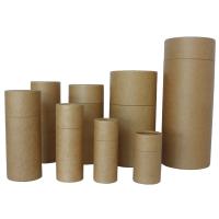 China Custom Kraft Paper Tube Pen Holder with Magnet Closure CMYK Printed Packaging for sale