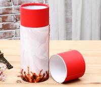 China Custom Velvet Pillow Paper Tube Pen Holder Embossed Cardboard Cylinder with Lid Kraft Packaging for sale
