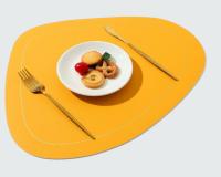 China Nordic style Instagram Western food mat, double layered irregular oil resistant and thermal insulation mat for sale