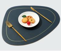China Nordic style Instagram Western food mat, double layered irregular oil resistant and thermal insulation mat for sale