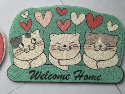 China Non Slip Durable Outdoor Door Mat Ultra Absorb Mud Easy To Clean Indoor Doormat PVC coil mat for sale