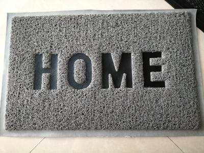 China 45*75cm Anti Slip PVC Coil Mat with Rolling Bottom Embossed  Various colors and ship for choosing Durable and easy clean for sale