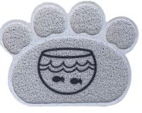China Durable PVC Coil Mat for PET and Home, Foot Sahpe with Printing PVC Cat Mat for sale