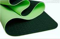 China Bamboo Blue Color TPE YOGA MAT HIGH QUALITY YOGA MAT FOR training for sale