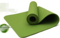 China Bamboo Blue Color TPE YOGA MAT HIGH QUALITY YOGA MAT FOR training for sale
