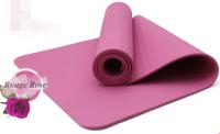 China Bamboo Blue Color TPE YOGA MAT HIGH QUALITY YOGA MAT FOR training for sale