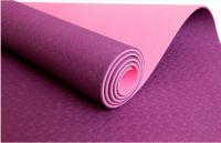 China Bamboo Blue Color TPE YOGA MAT HIGH QUALITY YOGA MAT FOR training for sale