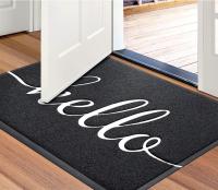 China custom size door mats PVC Coil Door Anti Slip Kitchen Bathroom Cartoon Expression Hallway Floor Mat for sale