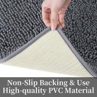 China Encrypted and thickened Chenille floor mat, absorbent carpet, non slip bathroom mat, non slip foot mat, plush bathroom for sale