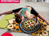 China Wholesale professional full color printing OEM suede and natural rubber yoga mat for sale
