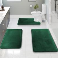 China Super Soft Velvet Memory Foam Bath Mats for Bathroom - Non-Slip, PVC Backing Bath Rugs for sale
