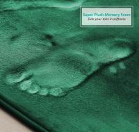 China Super Soft Velvet Memory Foam Bath Mats for Bathroom - Non-Slip, PVC Backing Bath Rugs for sale