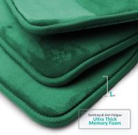 China Super Soft Velvet Memory Foam Bath Mats for Bathroom - Non-Slip, PVC Backing Bath Rugs for sale