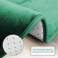 China Super Soft Velvet Memory Foam Bath Mats for Bathroom - Non-Slip, PVC Backing Bath Rugs for sale