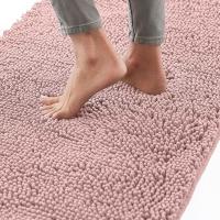 China Thick Soft Absorbent Chenille bath Rug, Rubber Backing Quick Dry Microfiber Mats, Machine Washable Rugs for sale